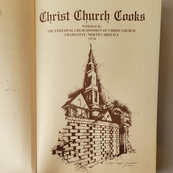 Vintage | Kitchen | Vintage 974 Christ Church Cooks Cookbook Charlotte ...